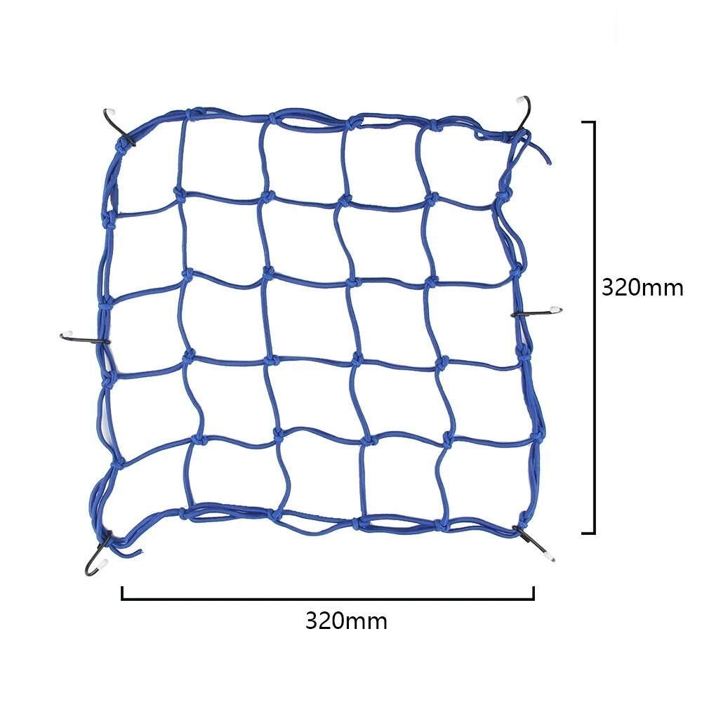 BC Universal 6 Hooks Motorcycle Fuel Tank Luggage Cargo Mesh Helmet Net ...