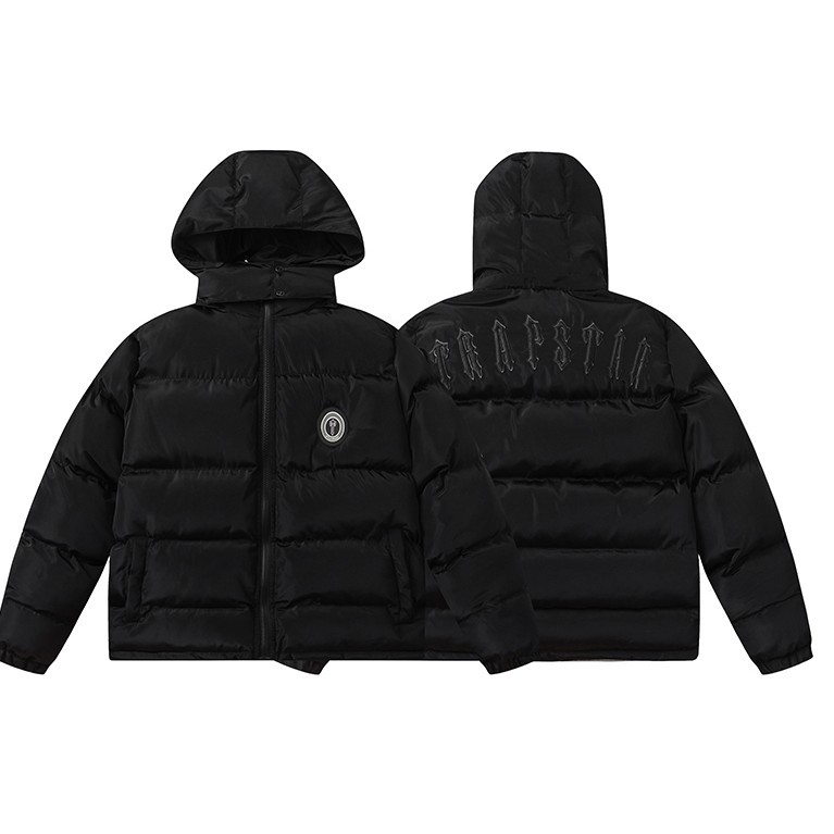 Trapstar Winter Back ปัก Hooded Mens Down Coat Street Hip Hop สไตล์ ...