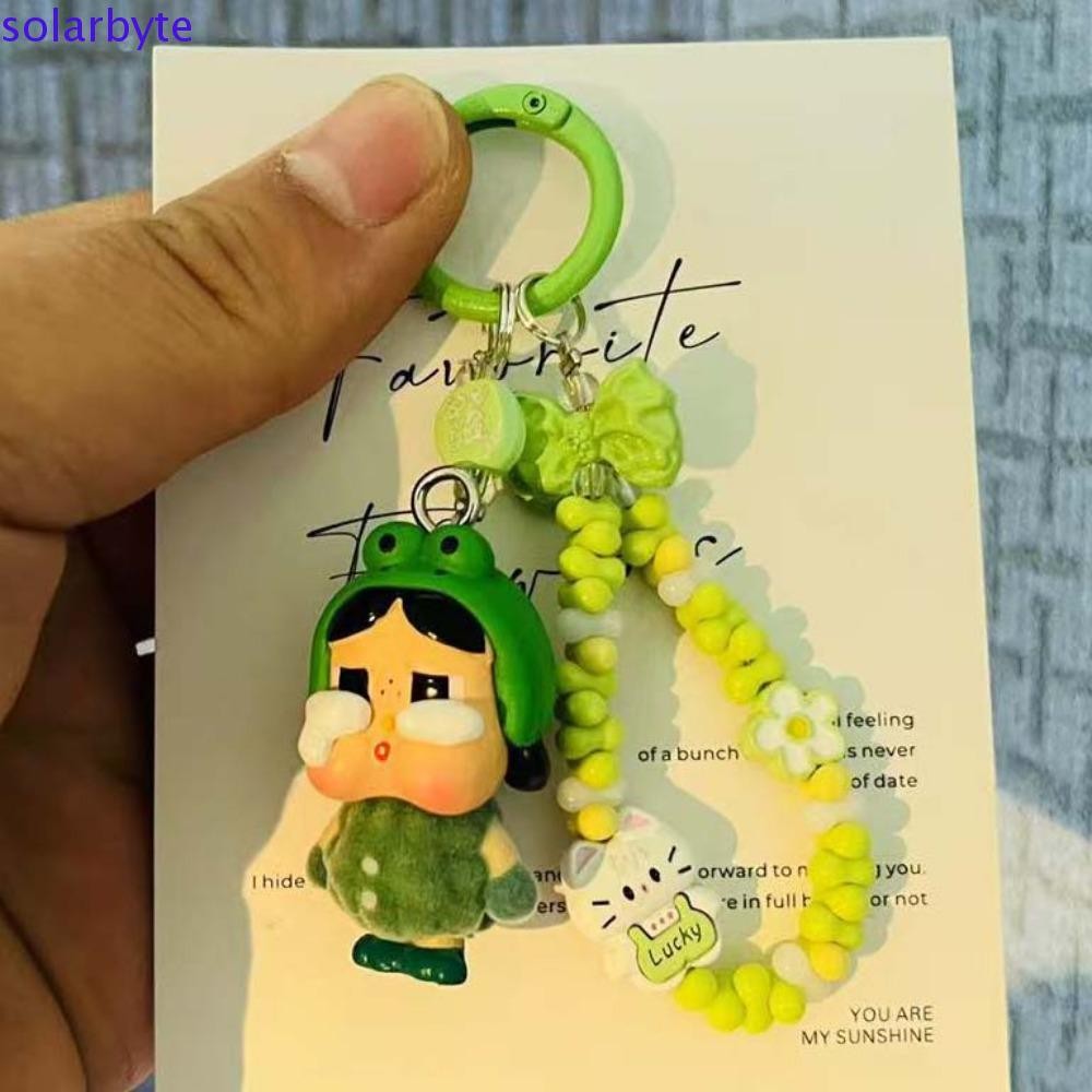 Solarbyte Flocking Crybaby Key Ring, ซิลิกาเจลตุ๊กตาชุดตุ๊กตาพวงกุญแจ, 3D Candy สีกระเป๋า Charm ...