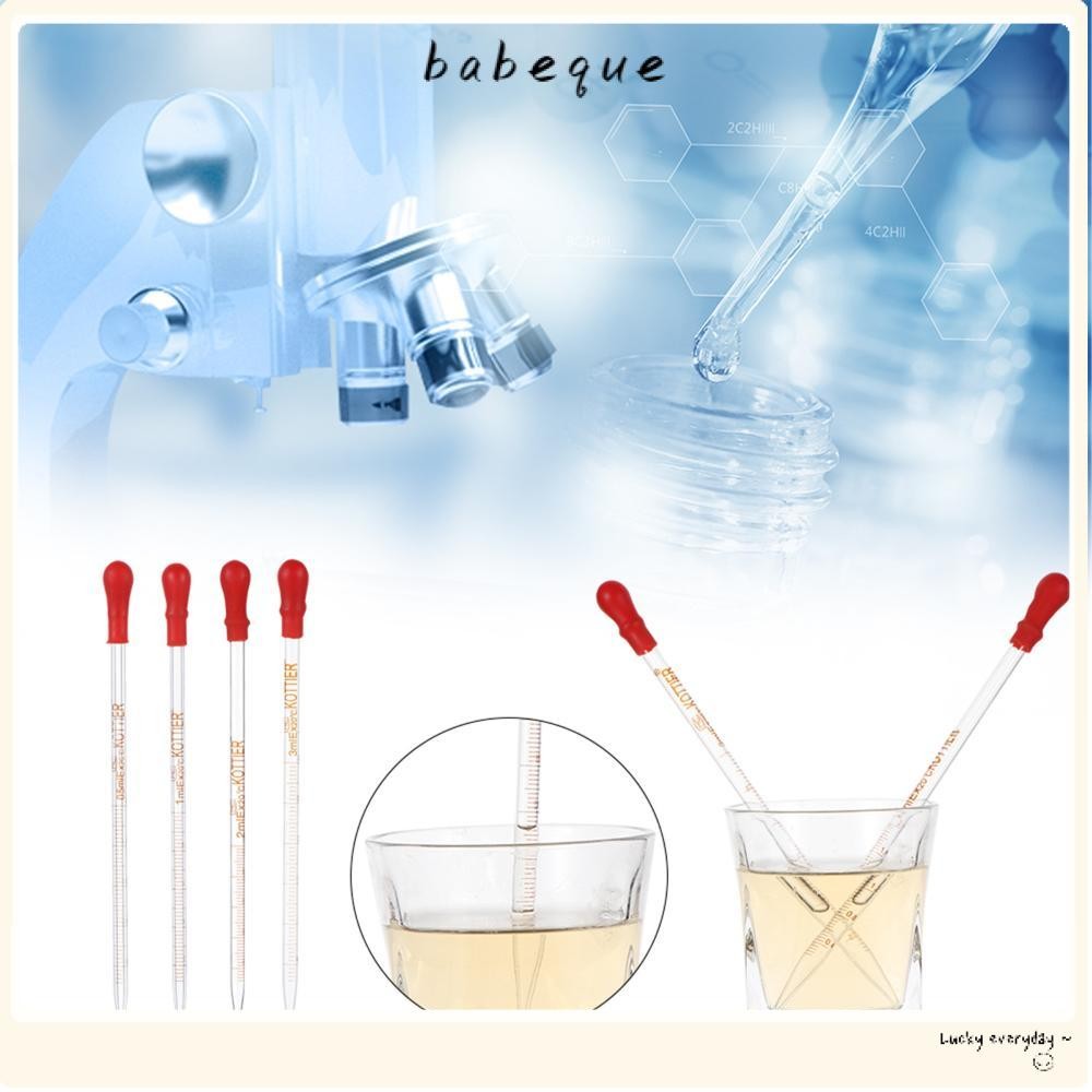 Babeque 1/5pcs แก้ว Dropper บ้านขนาดสายหลอดทดลอง Lab อุปกรณ์ Liquid ...