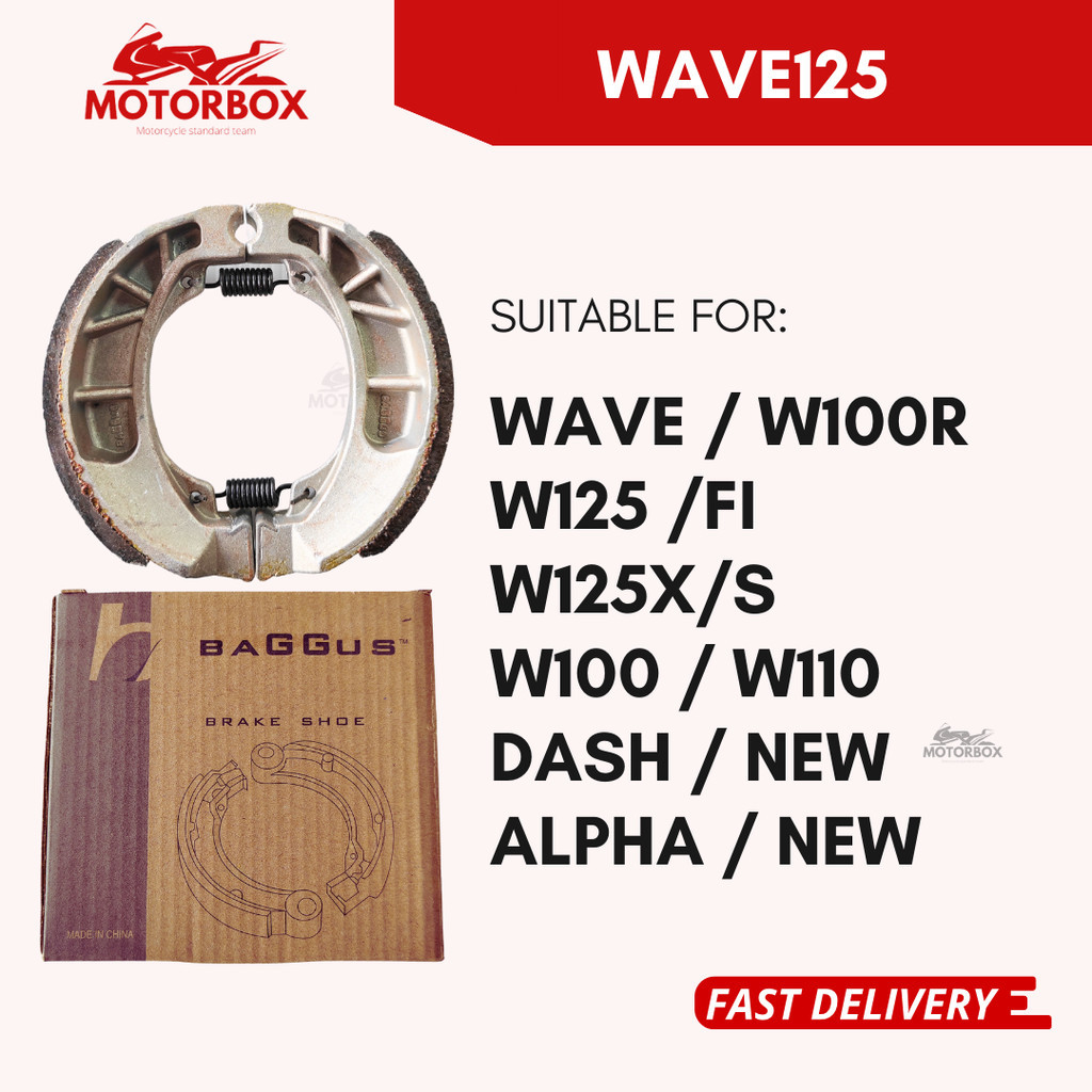 ใหม่ รองเท้าเบรกซับใน สําหรับ HONDA WAVE 125 W125 FI ULTIMO W125X W125S ...