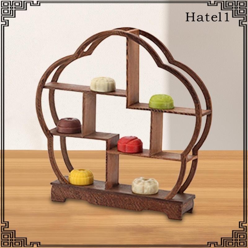 [Hatel] ชั้นวางของไม้ สไตล์จีน สําหรับวางคัพเค้ก ขนมหวาน สํานักงาน ...
