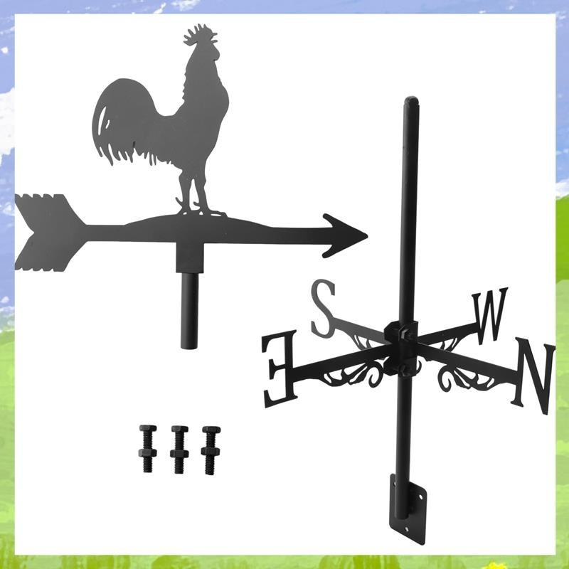 [T Xwf ] Weathervane with Animal Chickens Stake Weather Vane Wind ...