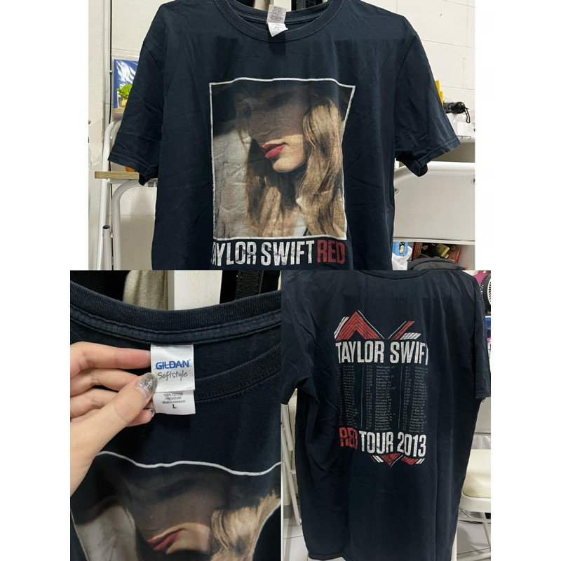 NEW Taylor Swift REDTOUR T-Shirt (cover RED album) stolen versionการจัด ...