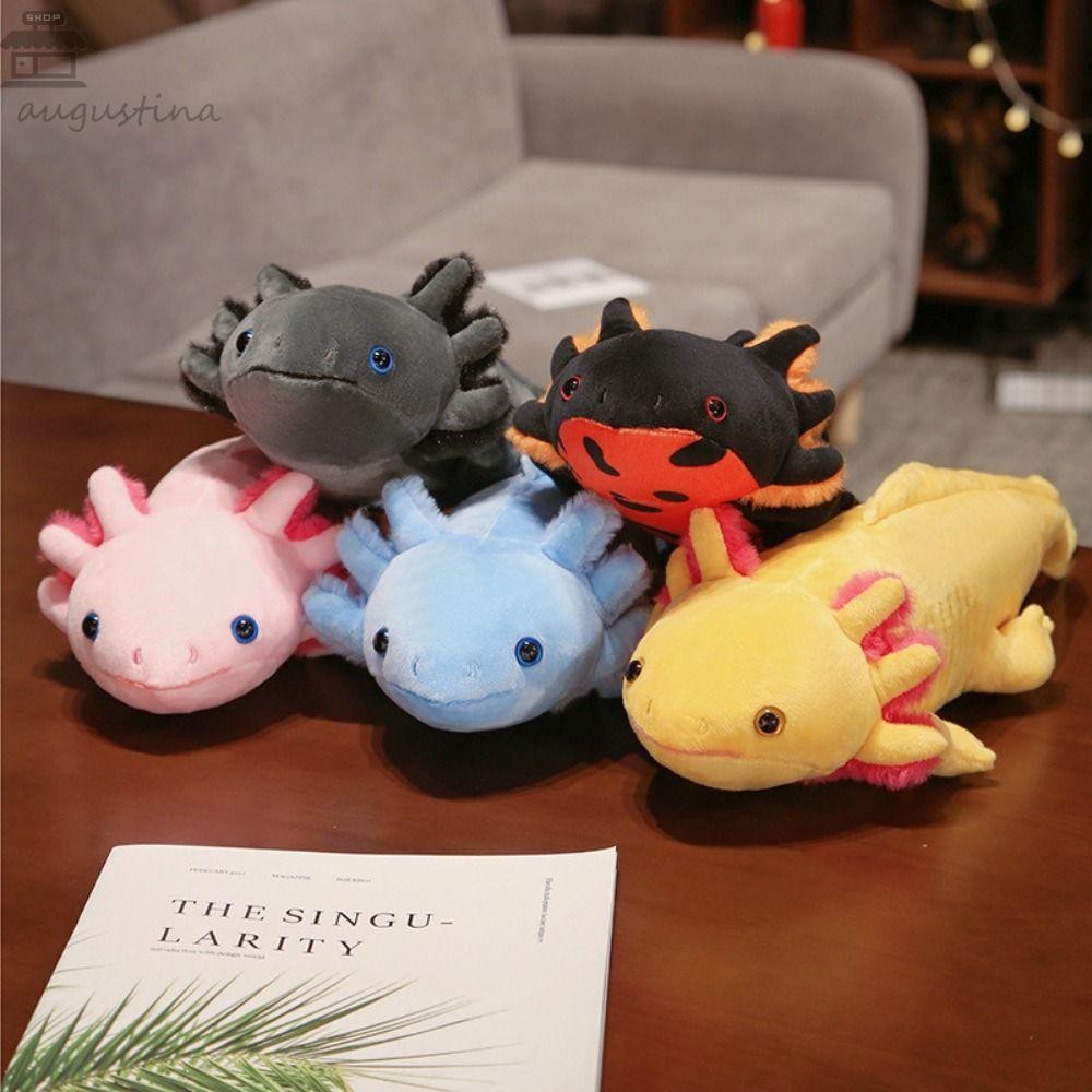 Augustina ที ่ มีสีสัน Newt Plush Toy, Plushie Axolotl Salamander ตุ ๊ ...