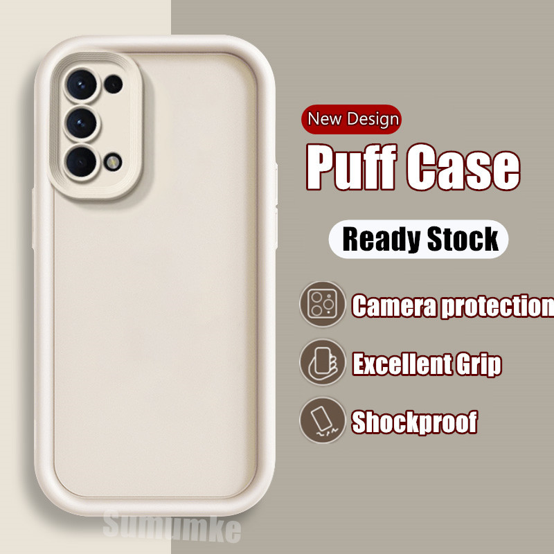 สําหรับ OPPO Reno4 4G/5G CPH2113 CPH2091 ผิวสัมผัสซิลิโคนอ่อนนุ่มกรณี ...