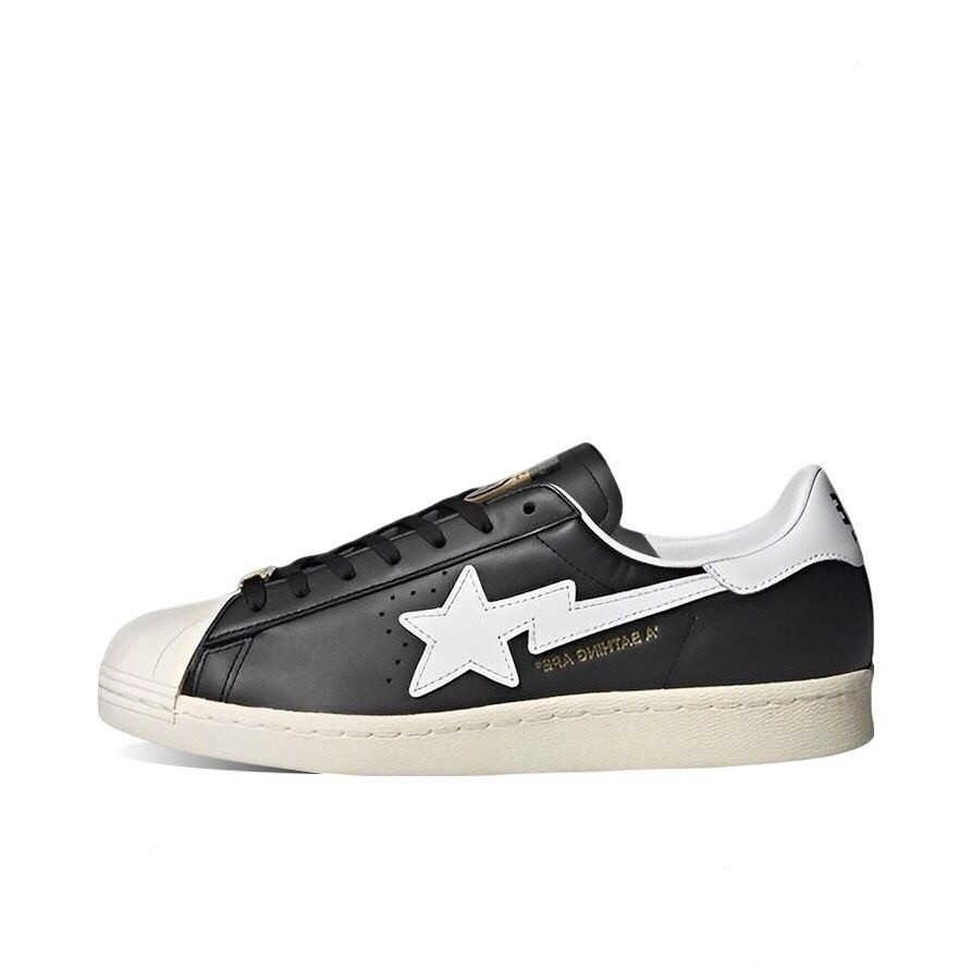 ส่วนลดข้อเสนอ BAPE X adidas5210 Original Superstar 80s รองเท้าผ้าใบ ...