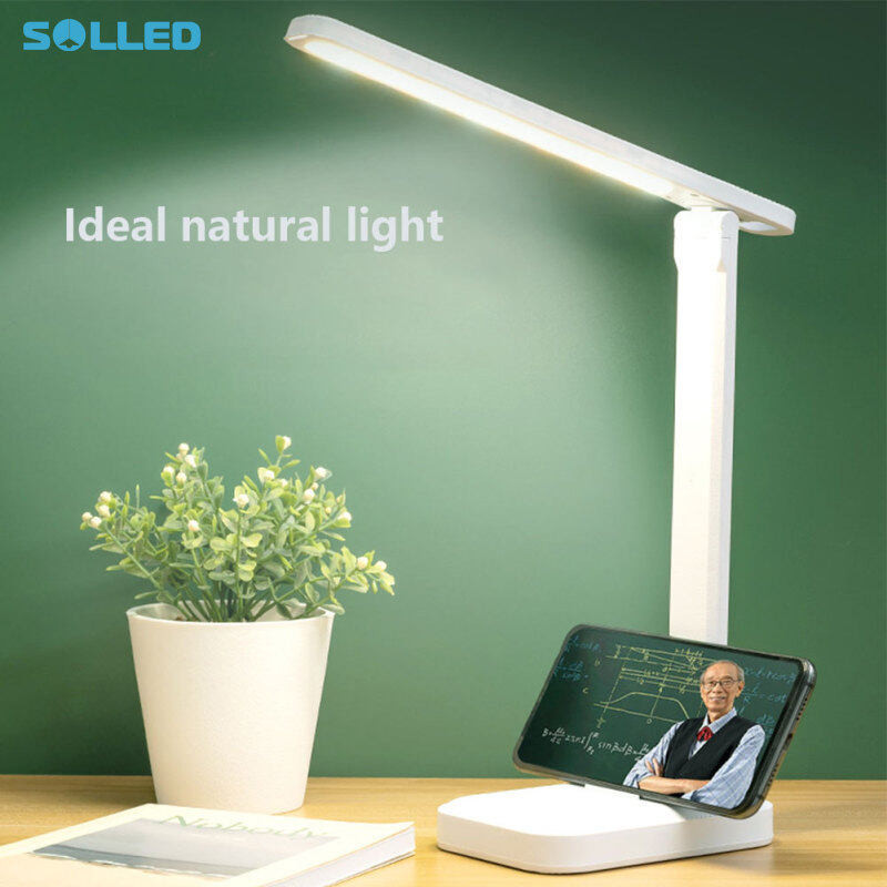 SOLLED Led Touch Desk Lamp Dimmable Foldable Eye Protective Bedside ...