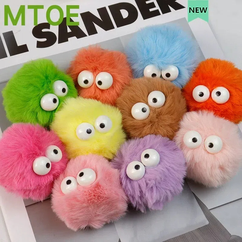 jibbitz crocs Big eyes plush ball jibbitz crocs เกาหลี crocs jibbitz ...