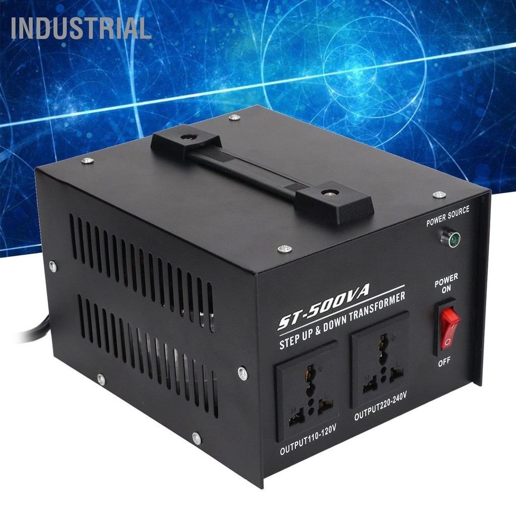 Industrial หม้อแปลงแปลงแรงดันไฟฟ้า 500W 110V ถึง 220V Step Up และ Buack แรงดันไฟฟ้า Converter EU ...