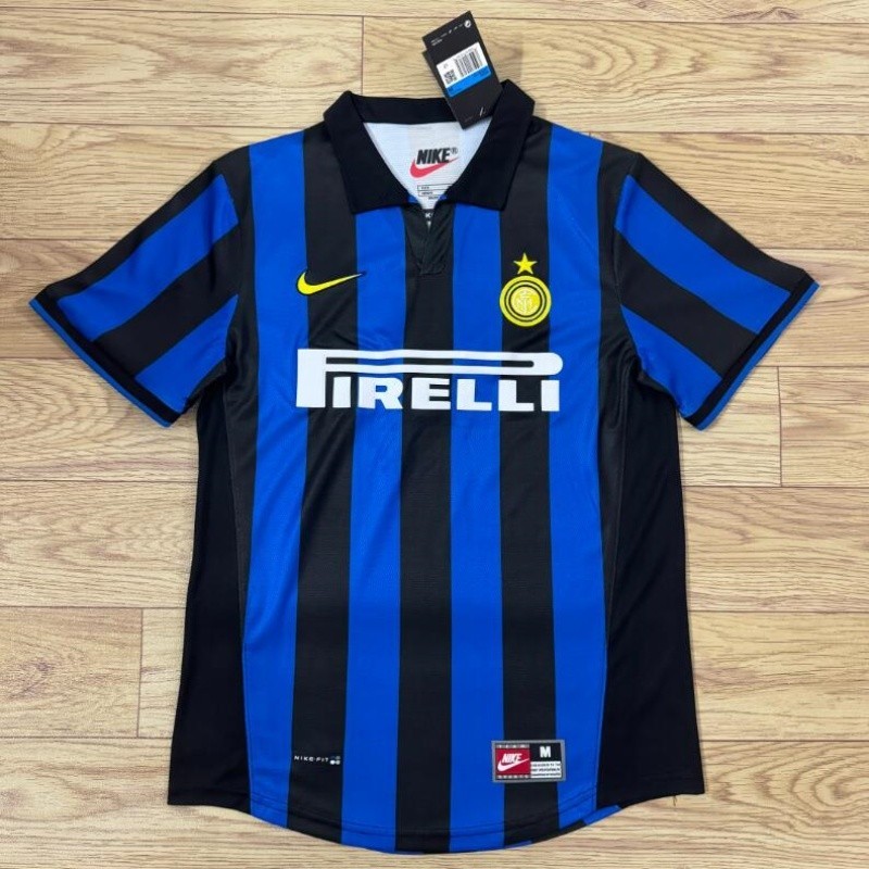 Retro Edition 1998/99 Internazionale Milano Home Football Jersey Kit S ...