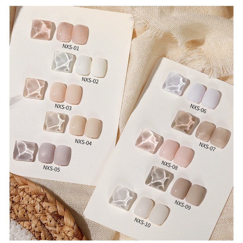 ASฝาแหลม- NXS สีเจลออทั่มวินเทอร์ เกาหลี ตกแต่งเล็บเจล สีเจล | Shopee ...