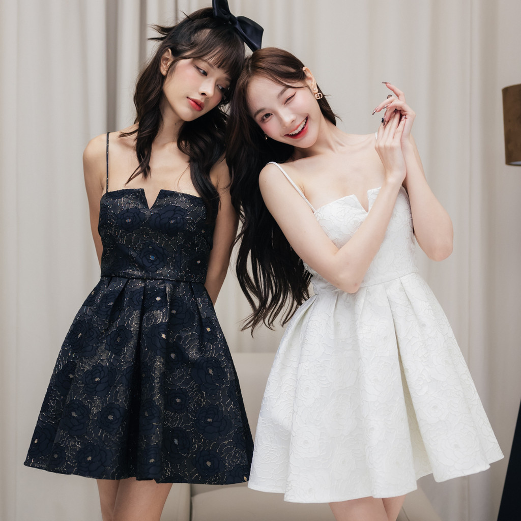 Lism D-098 Rosabel dress ชุดเดรสคุณหนูน่ารัก | Shopee Thailand