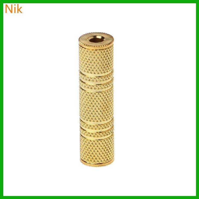 Niki Metal Stereo 3 5mm Female To Female 1 8 Jack Aux Extender ...