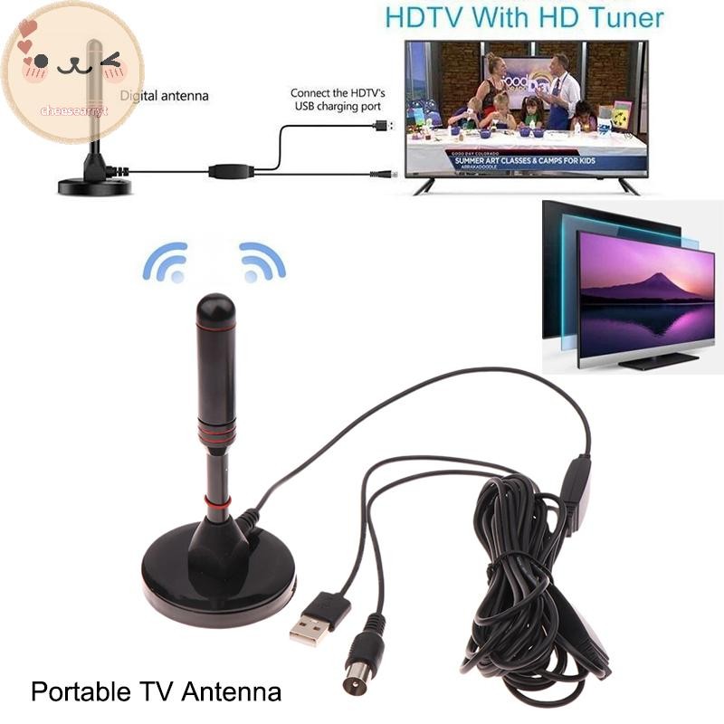 Chee HD เสาอากาศทีวีดิจิตอลเครื่องขยายสัญญาณในร่มเครื่องขยายสัญญาณระยะ ...