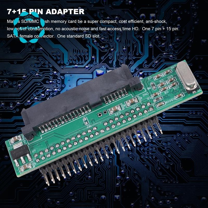 [quehenp9]7+15 Pin SATA SSD HDD Female to 2.5 "44Pin IDE Male Adapter for Laptop | Shopee Thailand