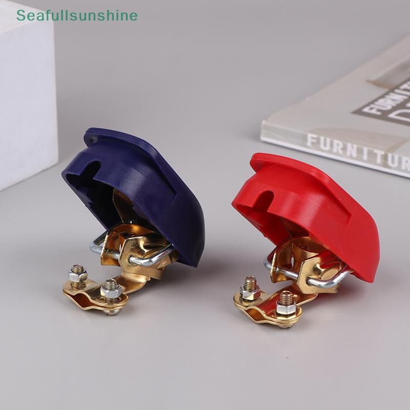 Seaf> 2 ชิ้น/1 คู่ Connector Clamps แบตเตอรี่รถยนต์ Terminals บวกและลบ ...