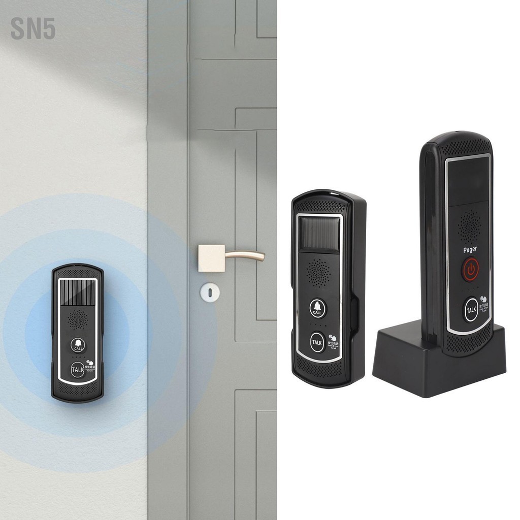 SN5 Wireless Intercom Door Bell ชาร์จพลังงานแสงอาทิตย์ 16 ช่อง Home ...