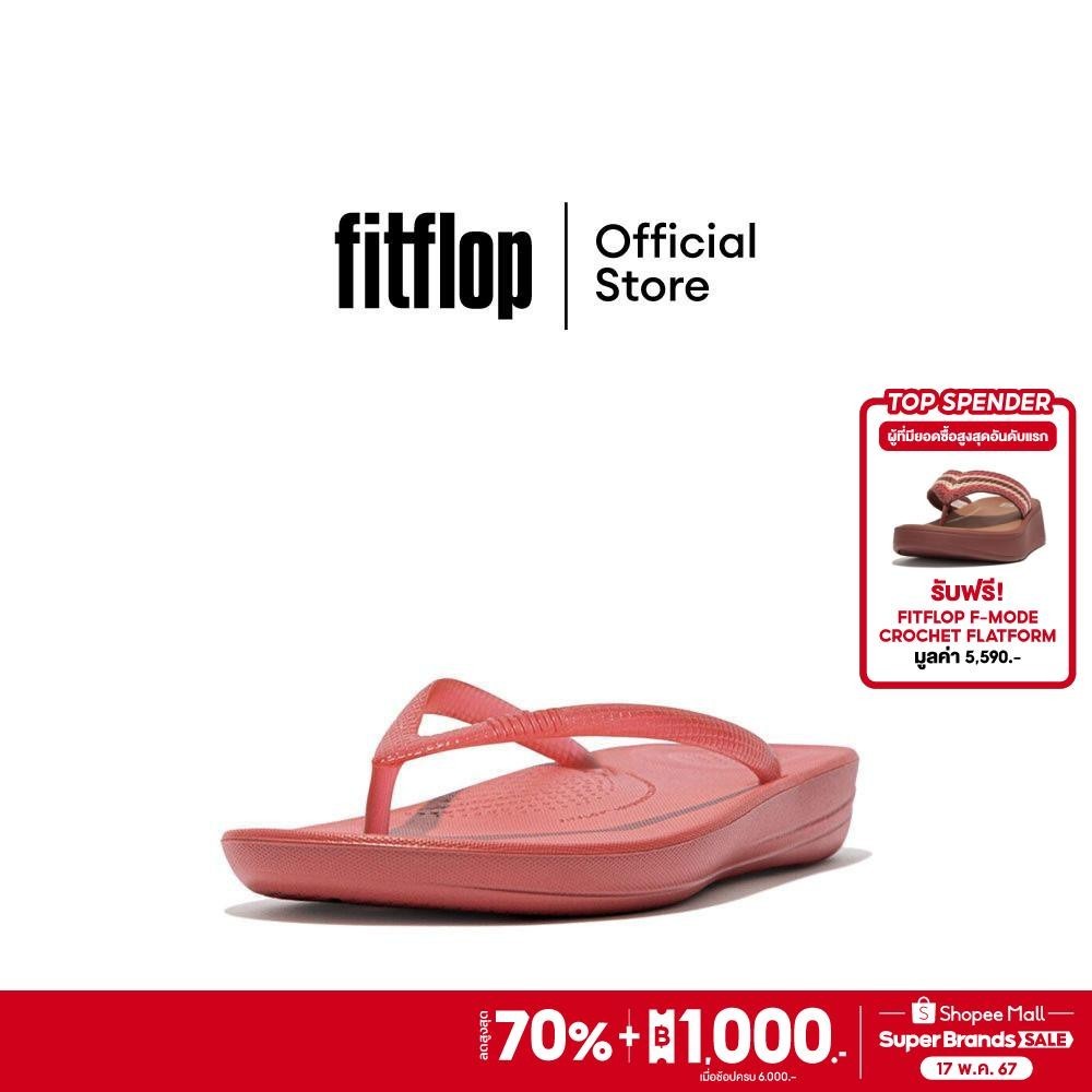 FITFLOP IQUSHION TRANSPARENT รองเท้าแตะผู้หญิง รุ่น ER1-A70 สี RED ...