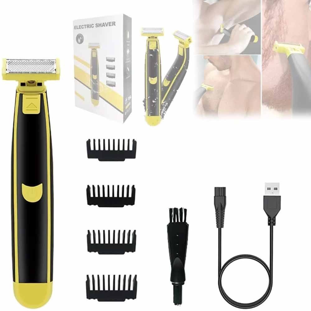 Electric Beard Trimmer Shaver Waterproof Groin Pubic Hair Removal ...