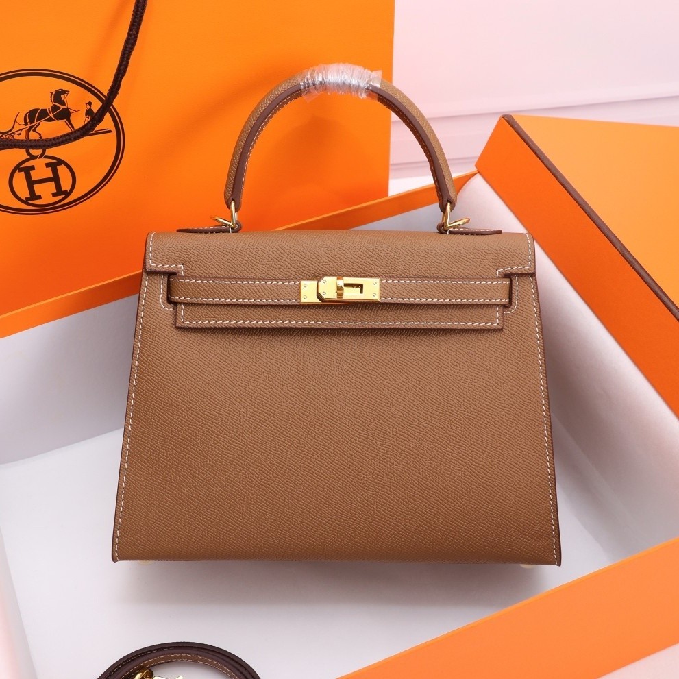 Hermes Kelly Messenger Bag Large 28 cm สีขาว 100 % ของแท ้ | Shopee ...
