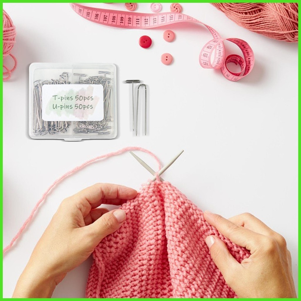 ถัก Blocking Pins Anti-Rust สแตนเลส T Pins U Pins พร ้ อมกล ่ องใสอุปกร ...