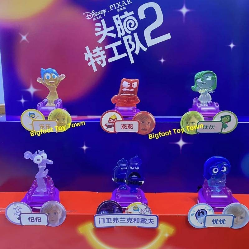 2024 ของเล่น McDonalds Inside Out 2, แอ็คชั่นฟิกเกอร์ซีรีส์ภาพยนตร์ ...