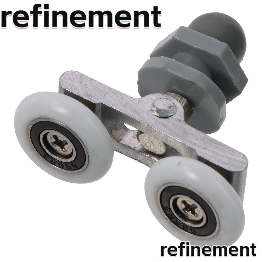 Refinement 6 ชิ้นประตู Runners Pulley, สีเทาอลูมิเนียมกรอบลูกกลิ้งประตู ...