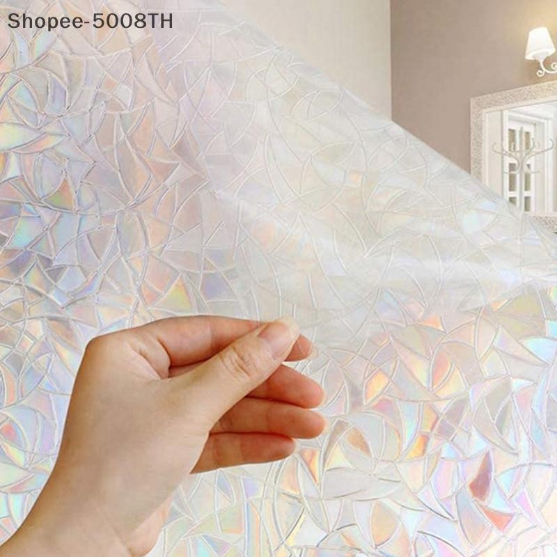 JIA 3d Rainbow Effect Window Film Stained Glass ไวนิล Self กาวฟิล์ม ...
