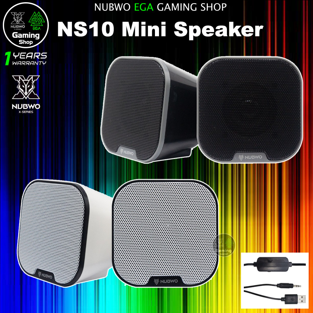 🎮 GAMING NUBWO NS10 SPEAKER ลำโพงสเตริโอ 2.0 ดีไซน์สวย ลําโพง ...