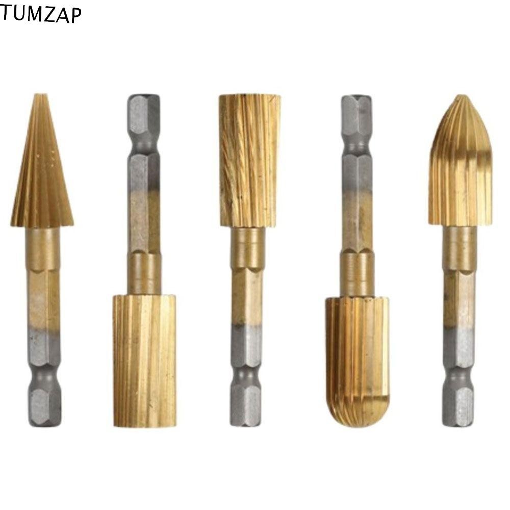 Tumzapหัวเจียรไฟฟ้า,เหล็กความเร็วสูง6.3มม.งานไม้โรตารี่ไฟล์,หัวขัดไฟฟ้าคุณภาพสูงhex Handleไฟล์ ...
