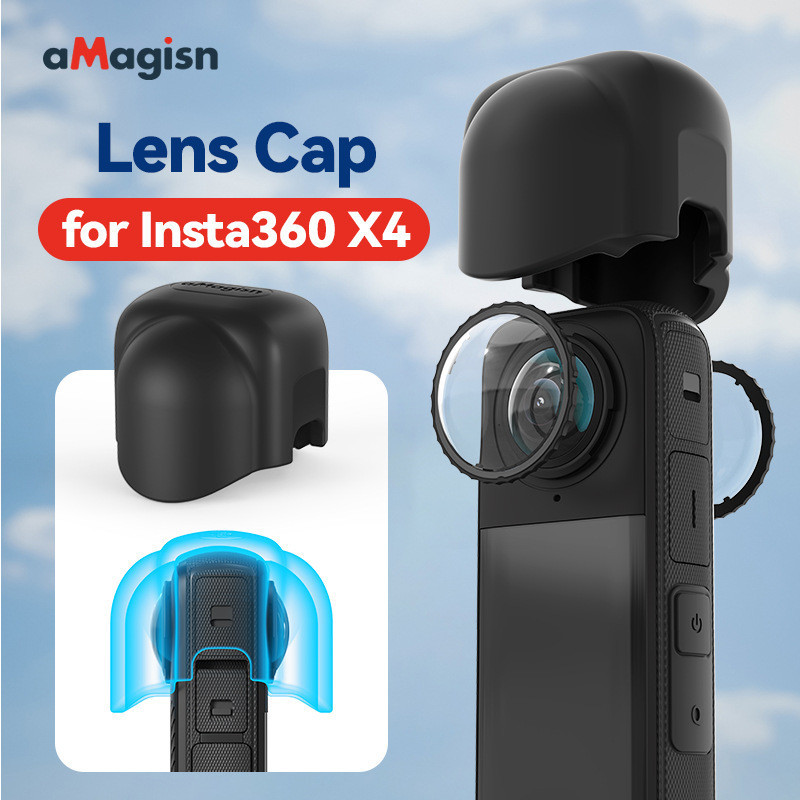 Amagisn เคสซิลิโคน ป้องกันเลนส์กล้อง สําหรับ Insta360 X4 X4 | Shopee ...