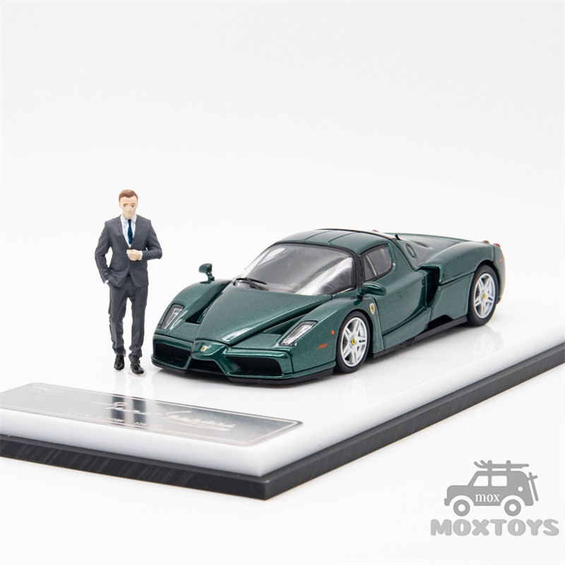 King Model 1 Enzo Metal Green with Figure Diecast Model Car | Shopee ...