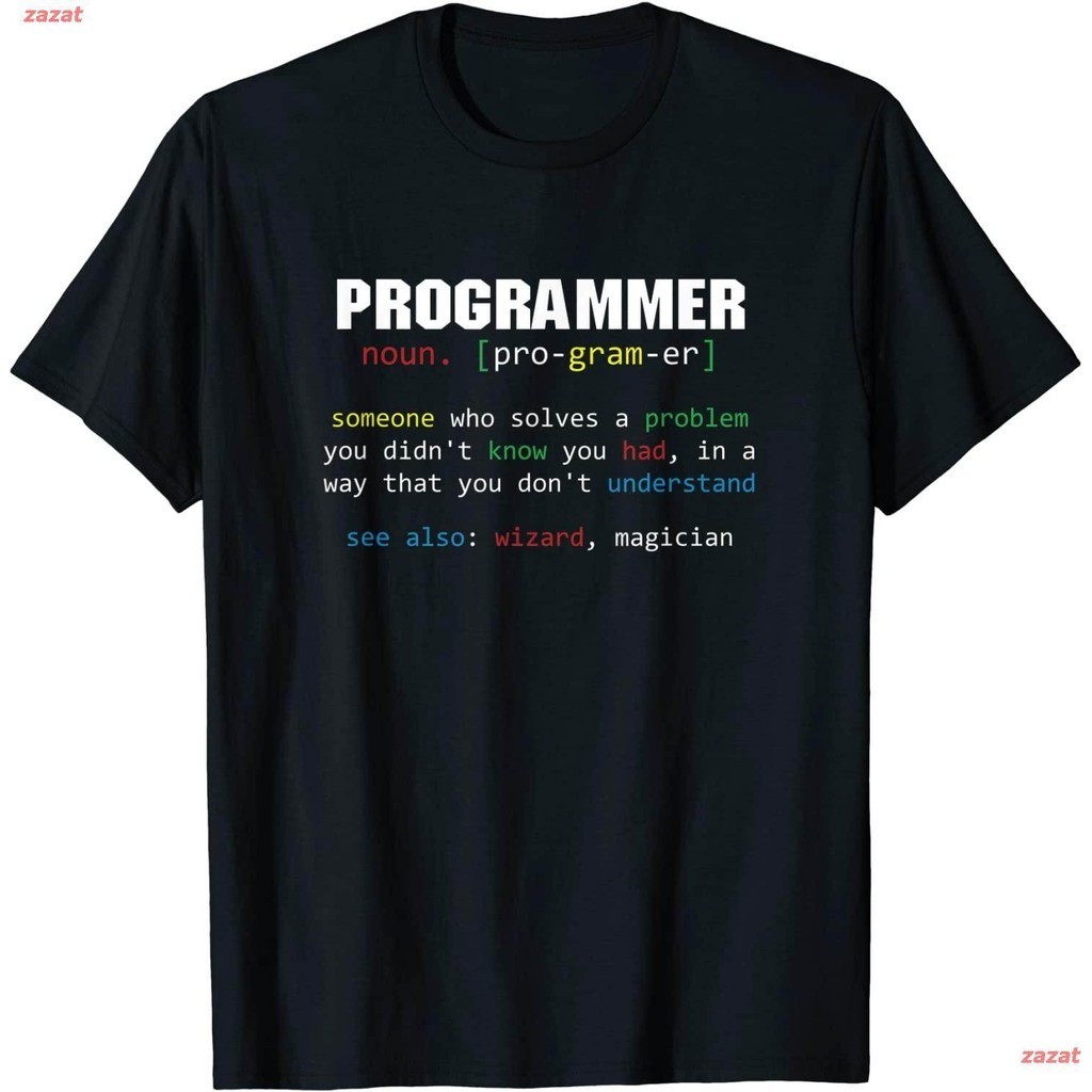 เสื้อเลือกตั้ง เสื้อยืดคอกลมzazat นักเขียนโปรแกรม Programmer Coder Code Coding Wizard Magician