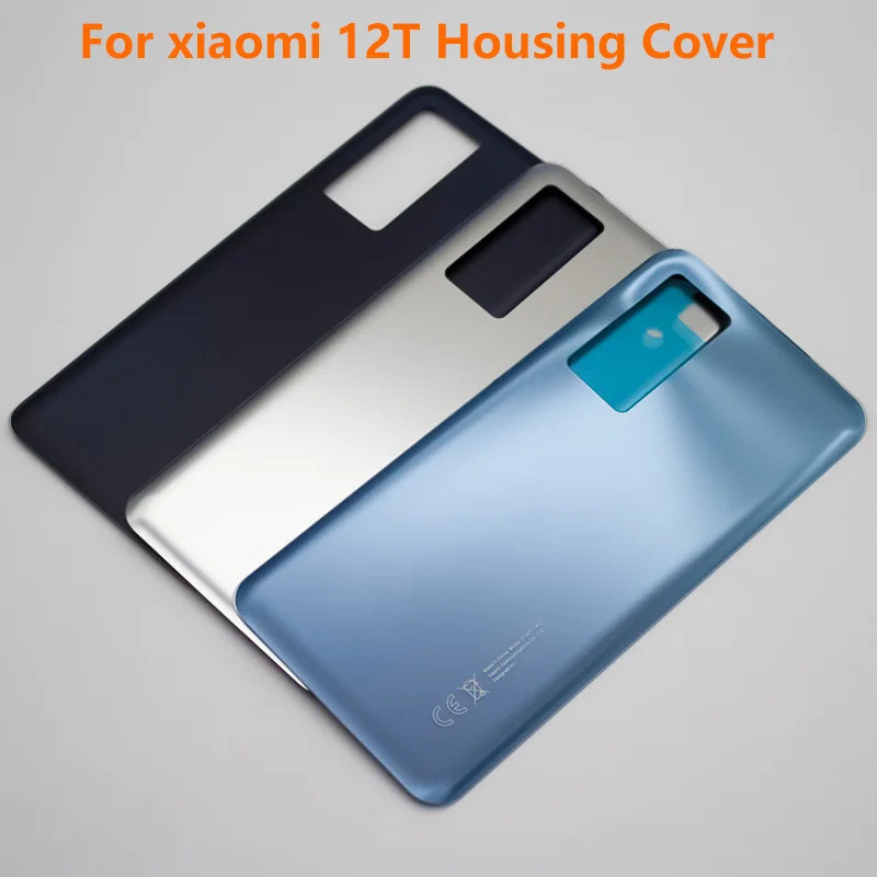 สําหรับ 12T ฝาครอบกระจกสําหรับ Xiaomi 12T แบตเตอรี่ฝาครอบประตูสําหรับ ...