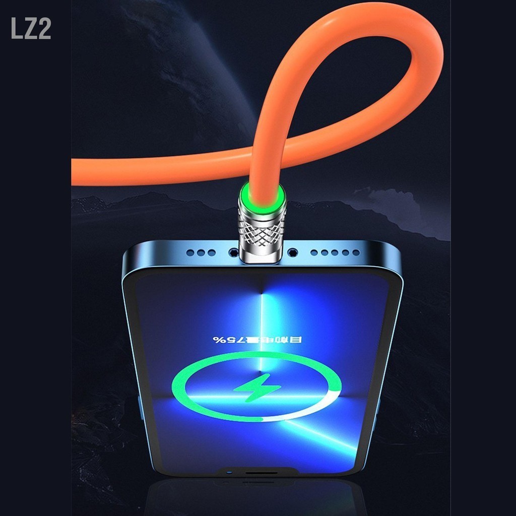 LZ2 3.94ft 120W 3 ใน 1 สายชาร์จสำหรับอินเทอร์เฟซ IOS สำหรับ Android ...