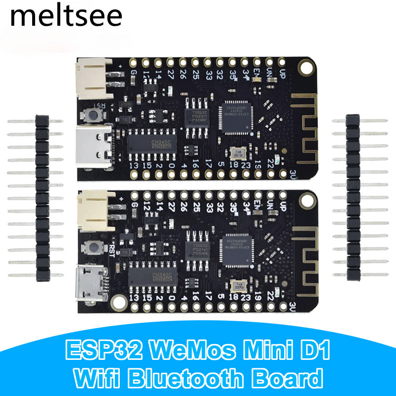 Wemos Lite V1.0.0 Wifi Bluetooth Development Board เสาอากาศ ESP32 ESP-32 REV1 CH340G MicroPython ...