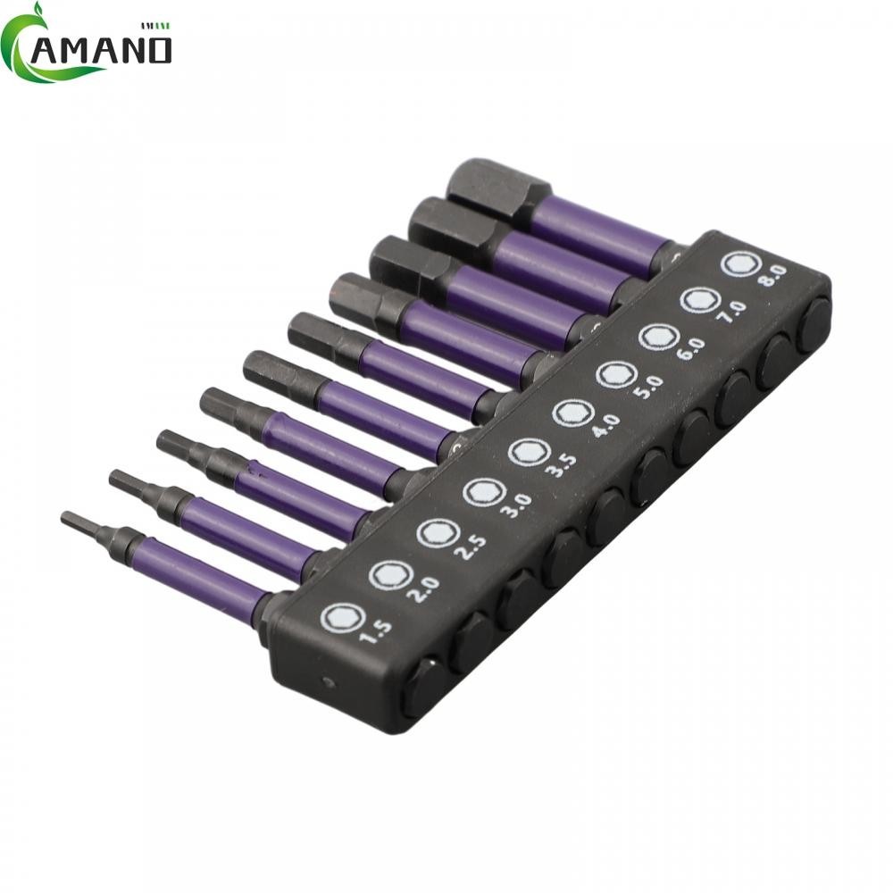 【AMANDA】Hex Head Screwdriver Bit Set with Extended Length for Enhanced ...