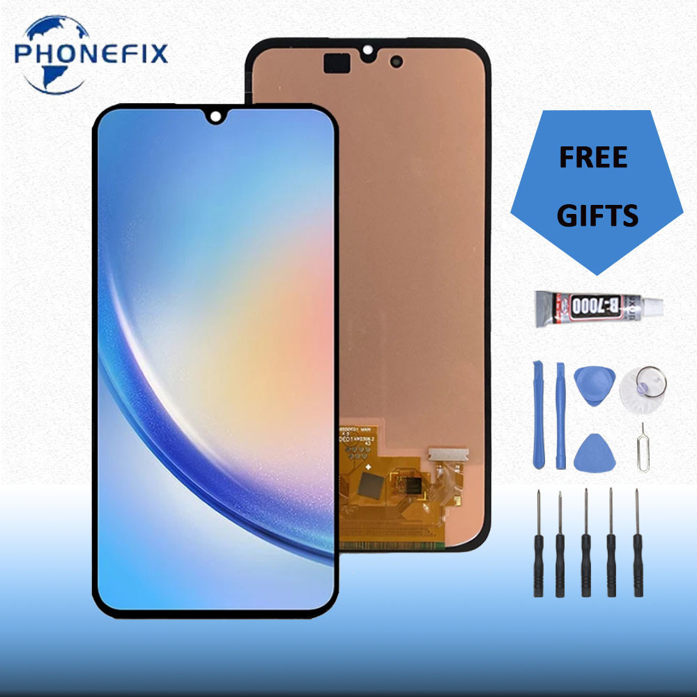 Oled สําหรับ Samsung Galaxy A34 5G A346 A346E A346B จอแสดงผล LCD หน ้ า ...