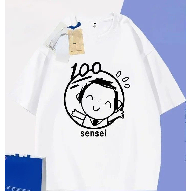 เกม Blue Archives schale sensei animation ผ้าฝ้ายแขนสั้นเสื้อยืดฤดูร้อน ...