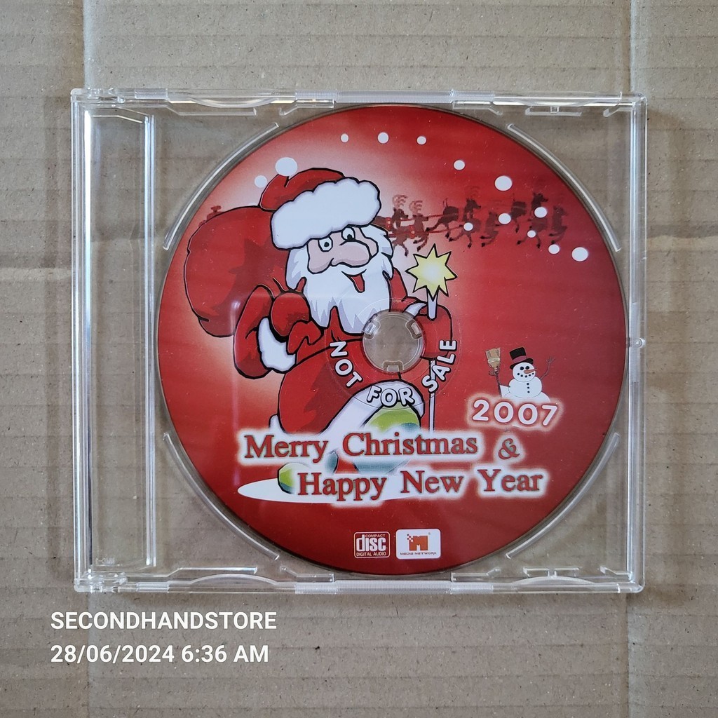 ซีดีเพลงสำหรับเปิดในร้าน MERRY CHRISTMAS & HAPPY NEW YEAR 2007 #CD ...