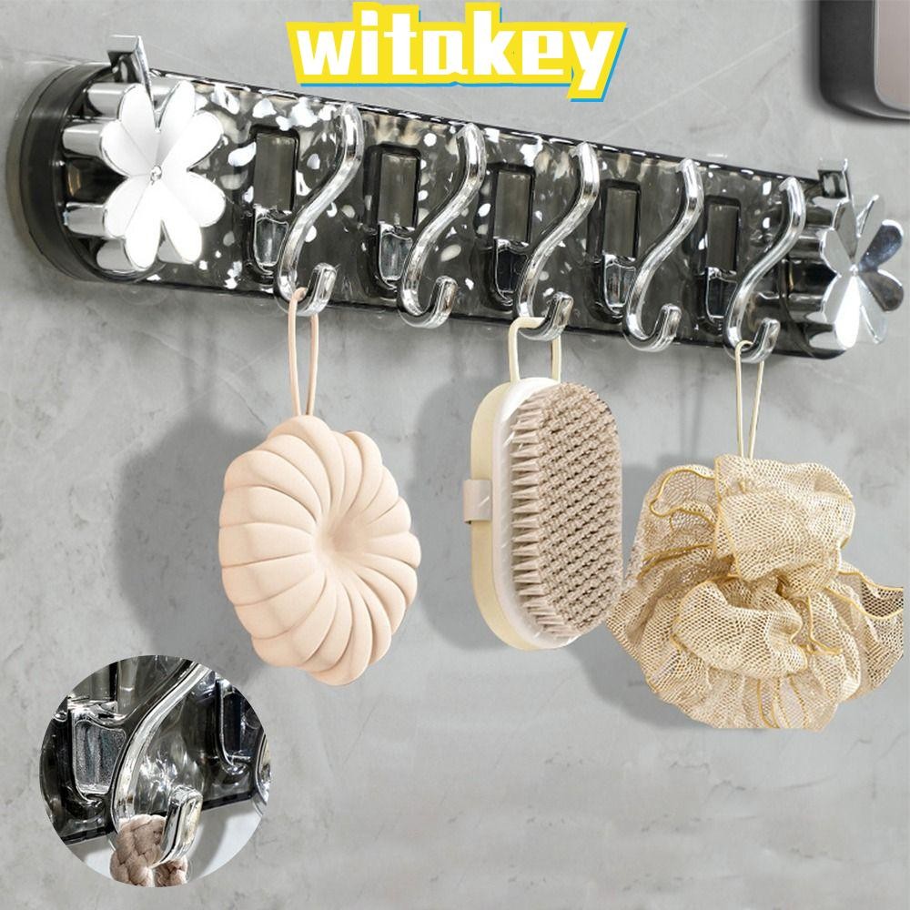 Witakey ชั้นเก็บของในห้องน้ํา, ตะขอถ้วยดูดอเนกประสงค์แบบติดผนัง, ตะขออ่างล้างหน้าที่แข็งแรงไม่ ...