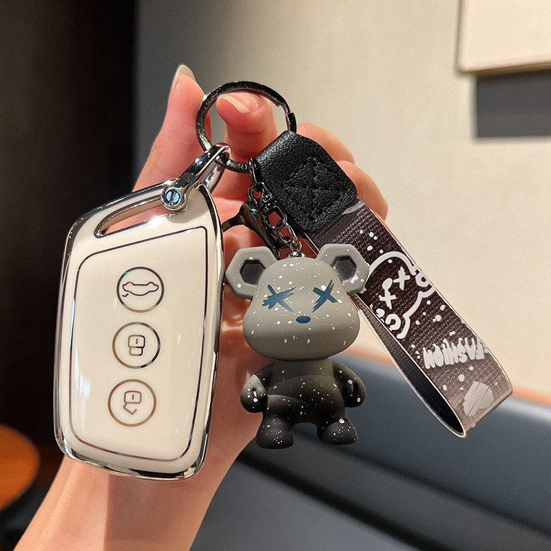 ใหม่ เคสกุญแจ Baojun Kiwi EV สำหรับผู้หญิง RC6/RC5 หัวเข็มขัด E300/RS5 ...