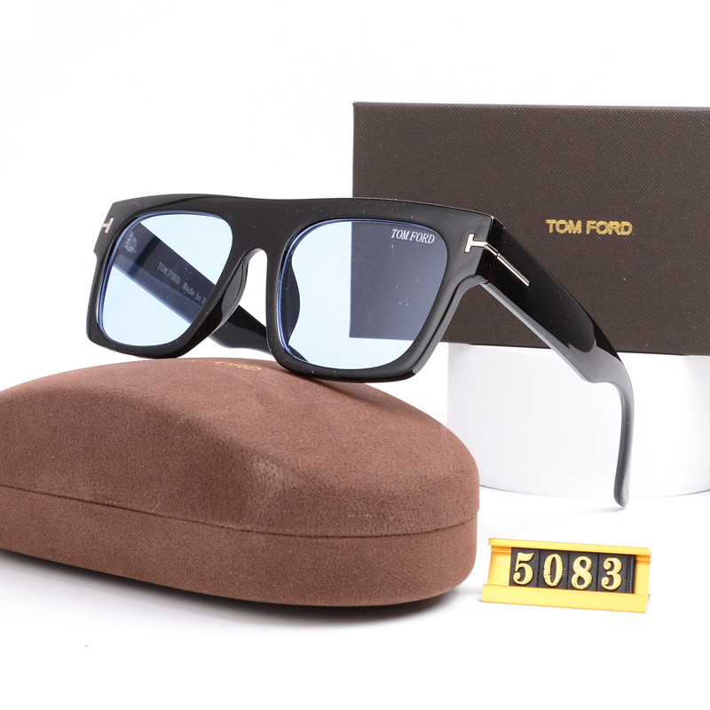 T TF Tom Ford แว่นกันแดดแฟชั่นมูลค่าสูงสไตล์ใหม่กรอบใหญ่ ins แว่นกันแดด ...