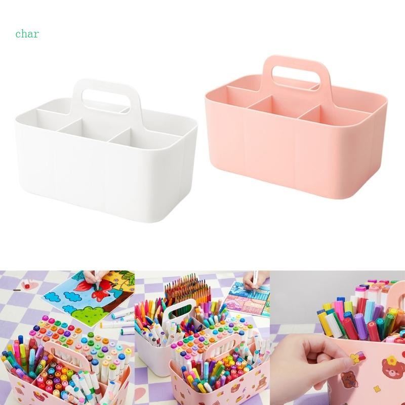 Char Desktop เครื่องเขียน Organizer พร้อมที่จับขนาดใหญ่ความจุ Marker ...