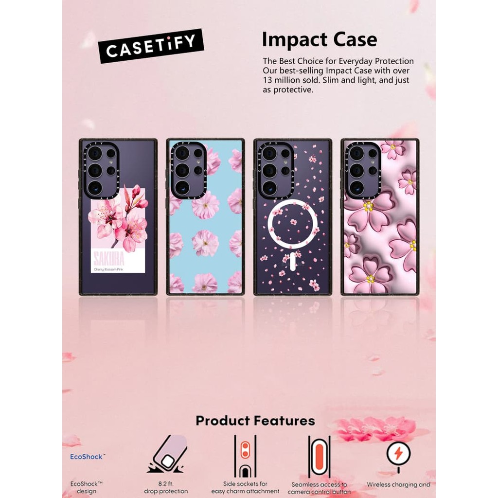 Casetify X Disney Chichiti แม่เหล็กดูด Black Edge Clear Samsung Galaxy S22 S23 S24 S25 Ultra ...
