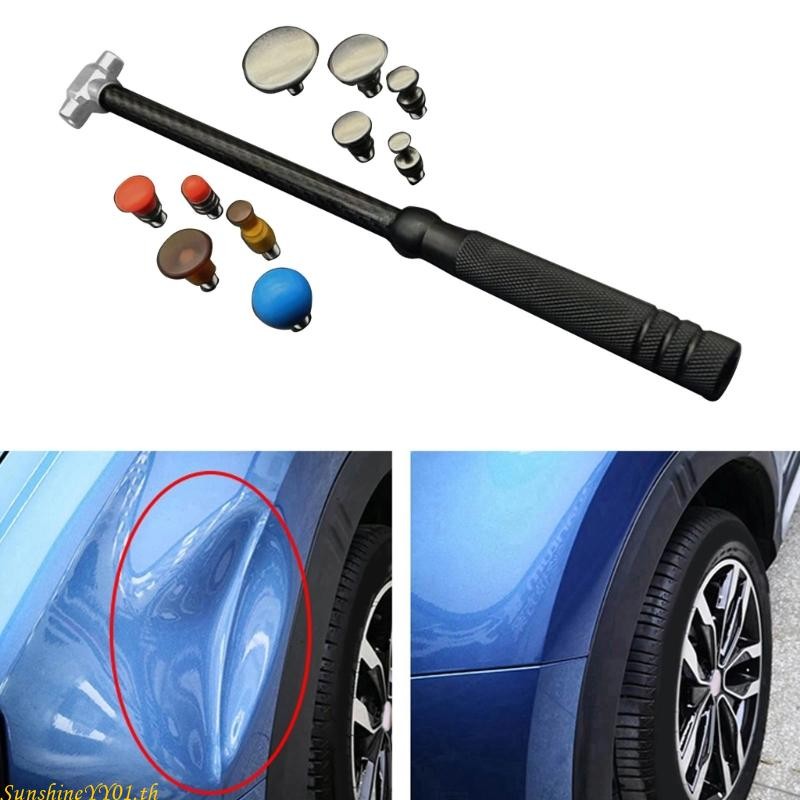Sun Dent Repair Tools ค้อนกันลื่นพร้อมหัวแตะลงเครื่องมือ Paintless Dent ...