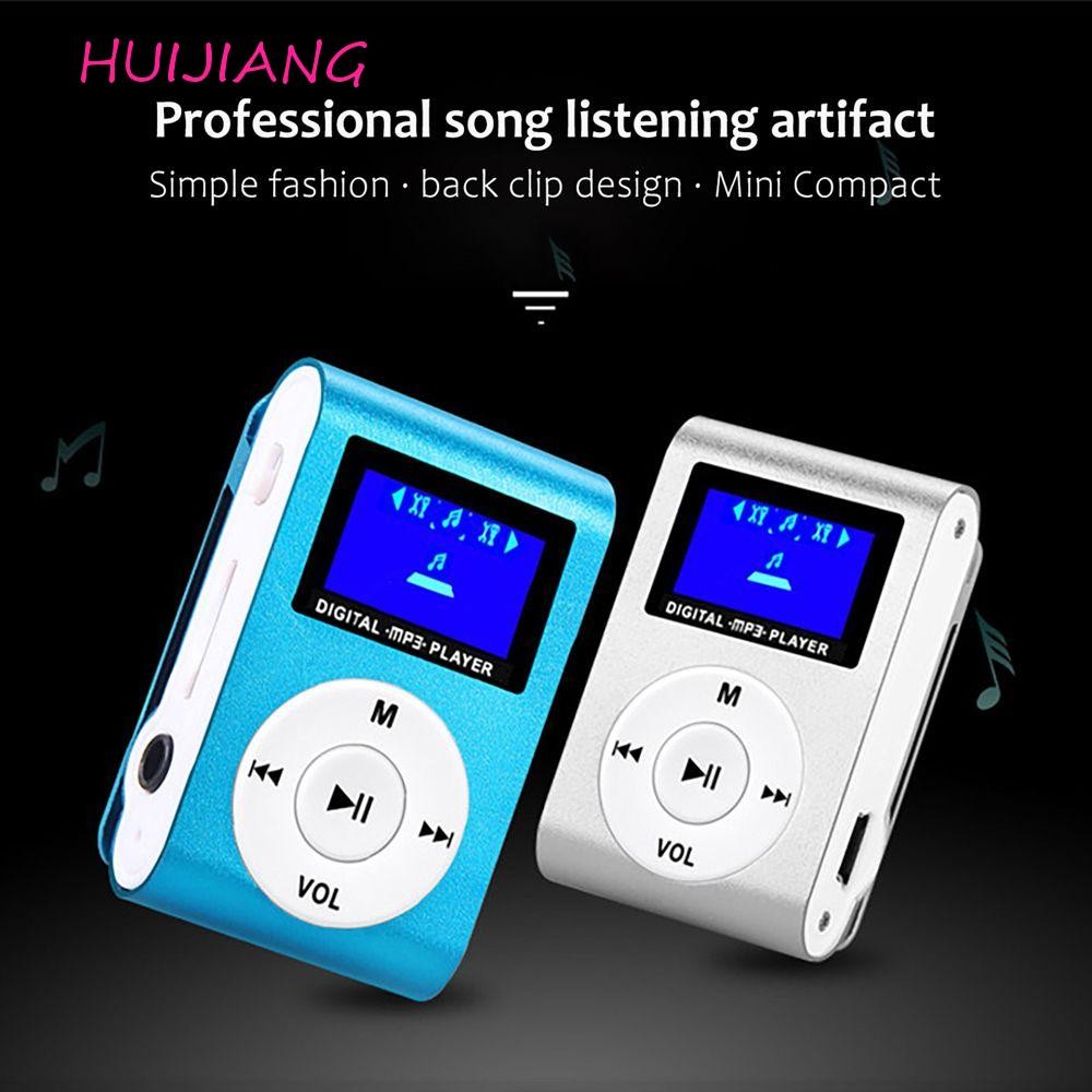 Hujiang Mini MP3 Player หน้าจอ LCD แบบพกพาของขวัญที่ดีที่สุดคลิปเครื่อง ...