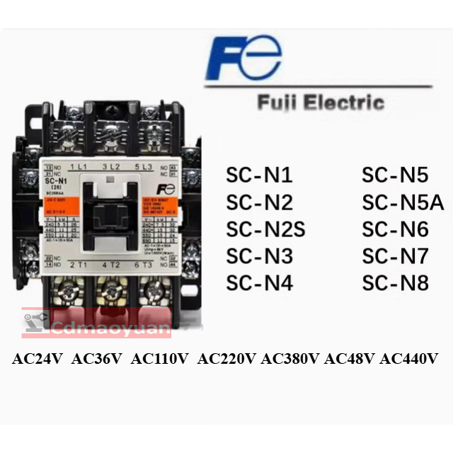 Fuji FUJI AC Contactor SC-N1-N2-N2S-N3-N4-N5/G คอนแทคลิฟต์ DC24 110V | Shopee Thailand