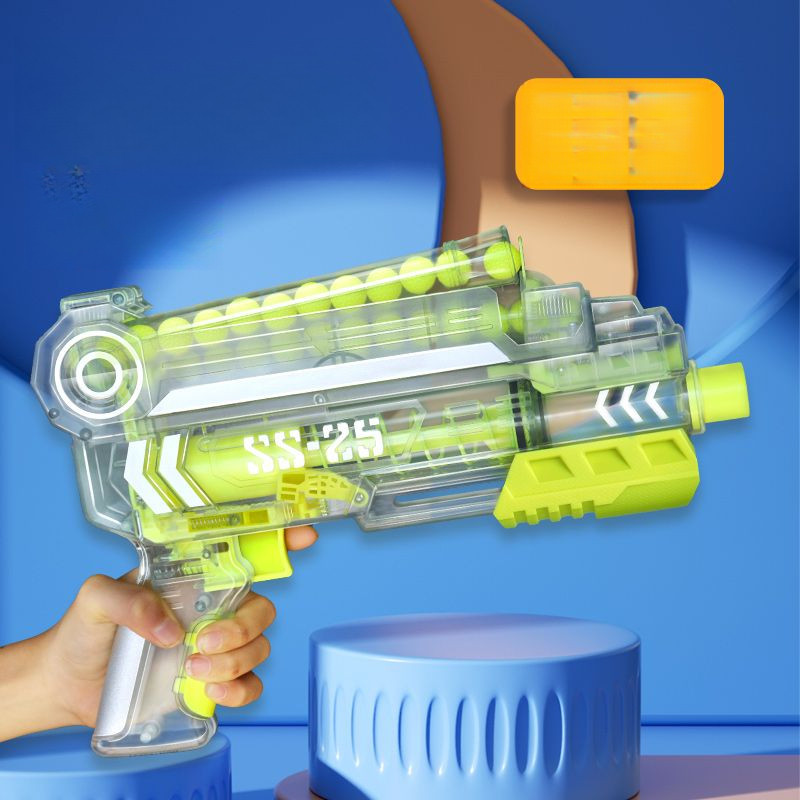 Children's Toy Gun for Ages 14 and Above Boys Transparent Foam Bullet ...